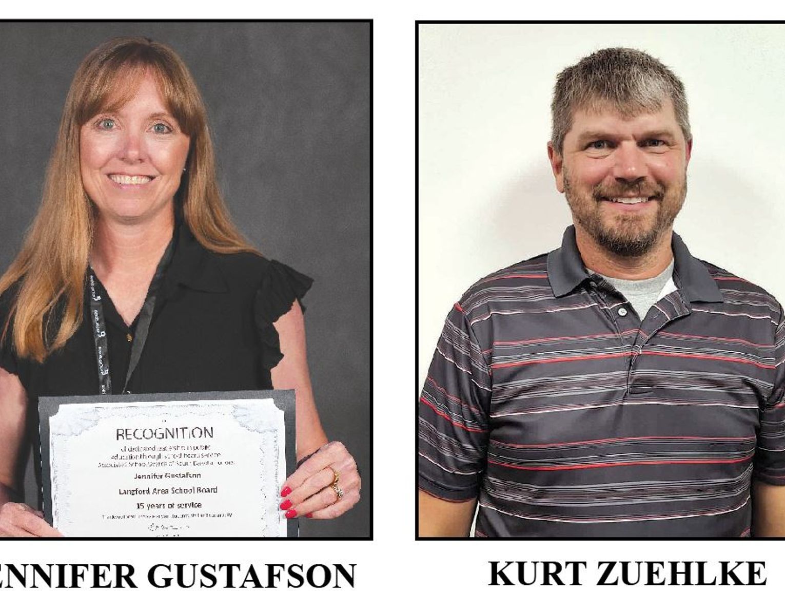 AREA SCHOOL BOARD MEMBERS HONORED