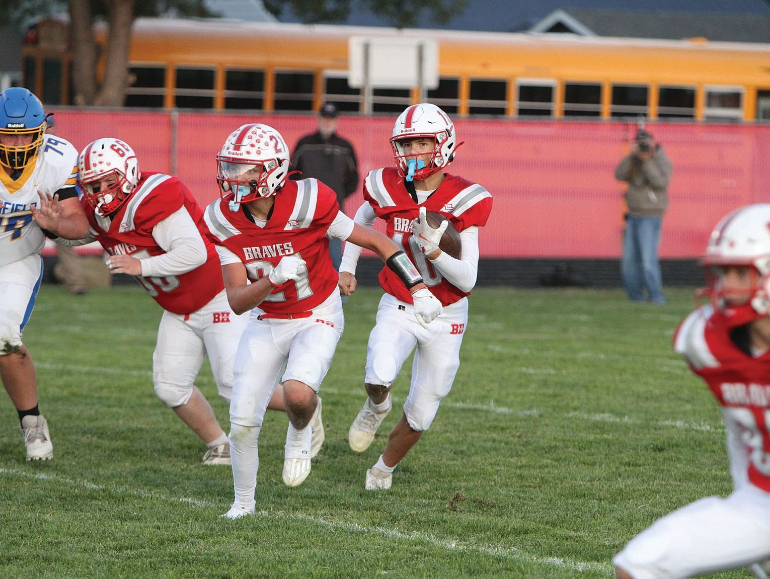 B-H GRIDDERS CRUISE TO SECOND WIN