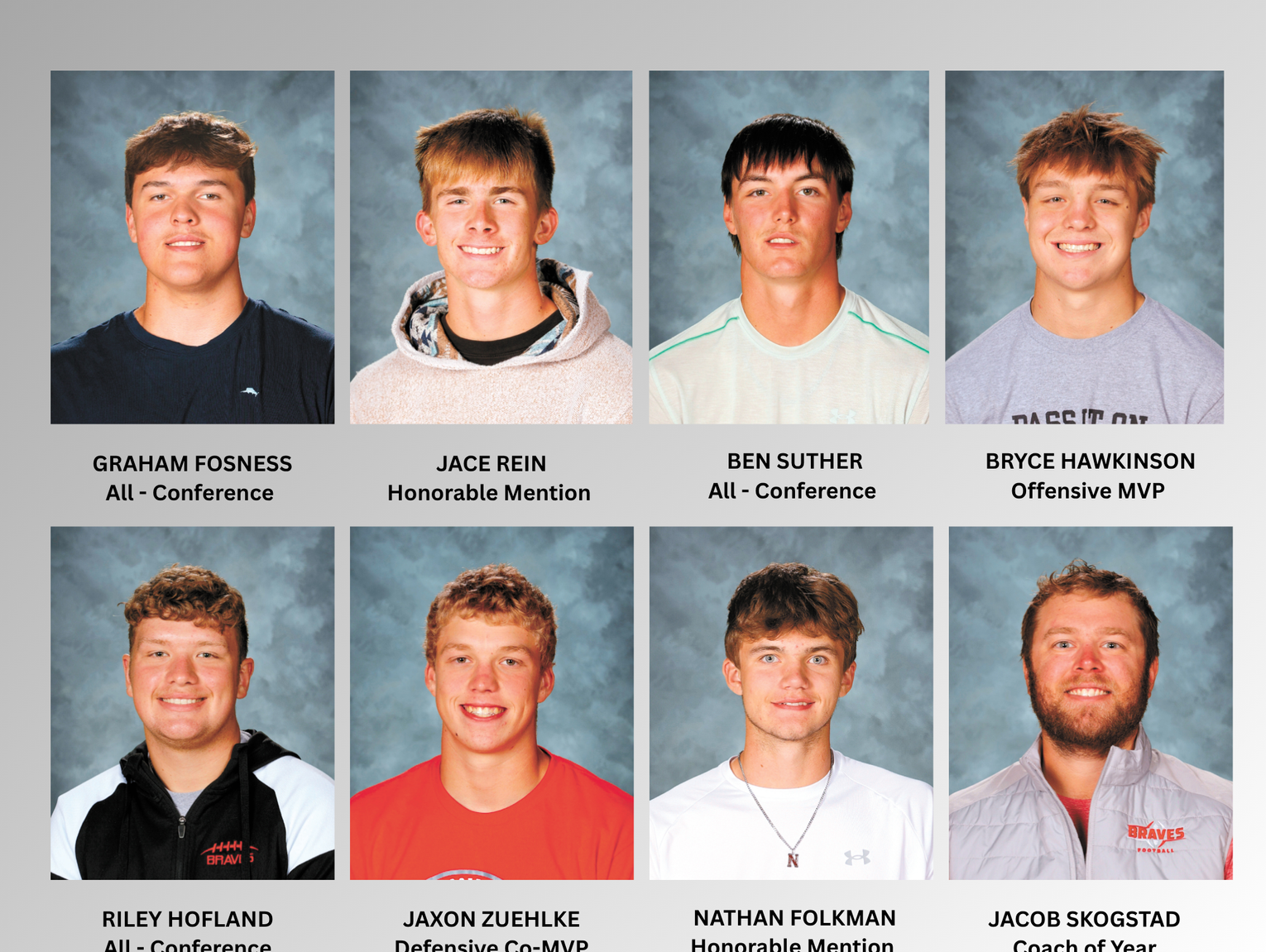 BRAVES RECEIVE ECC POSTSEASON RECOGNITION