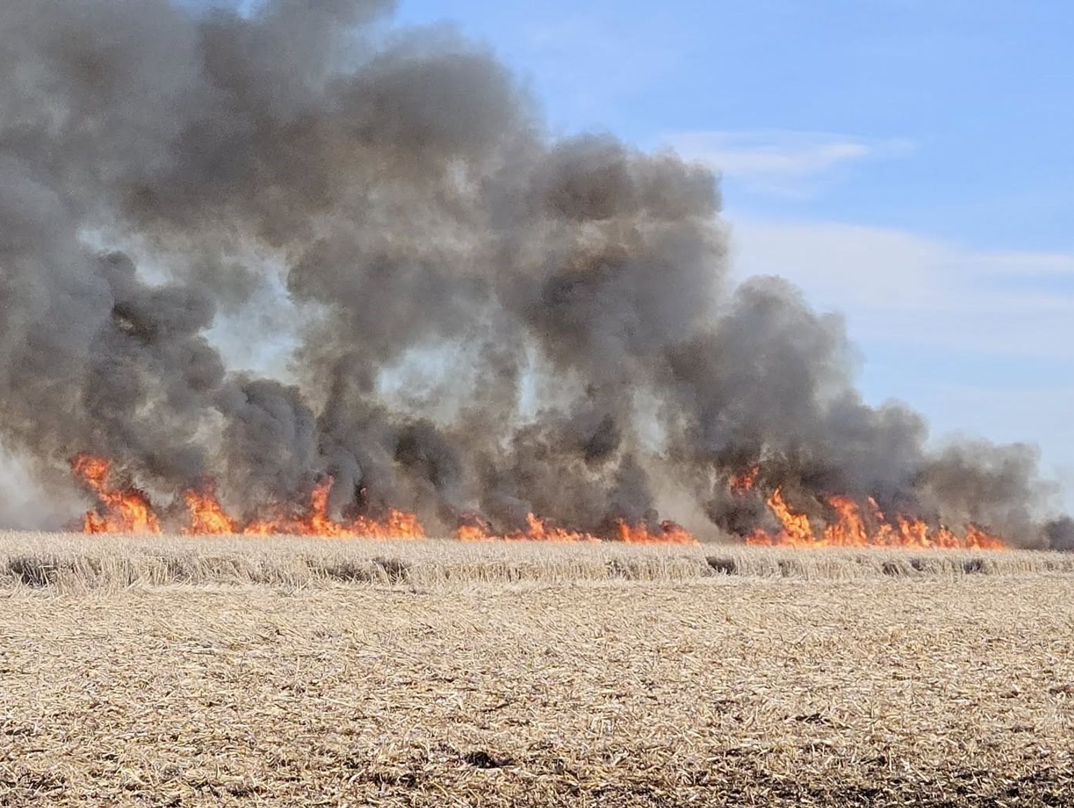 LOCAL CREWS BATTLE WIND-DRIVEN FIRES