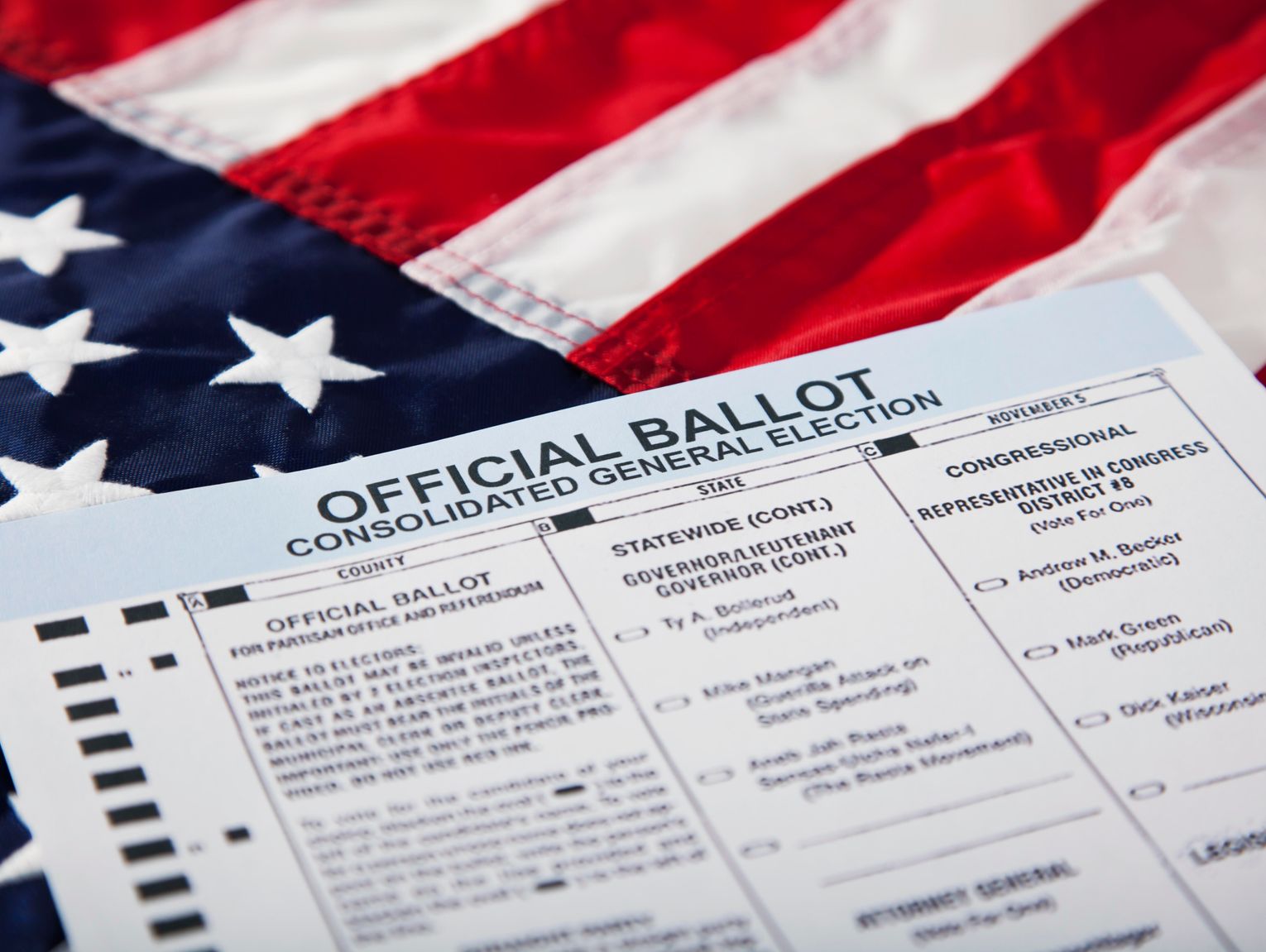 MARSHALL COUNTY SAMPLE BALLOT